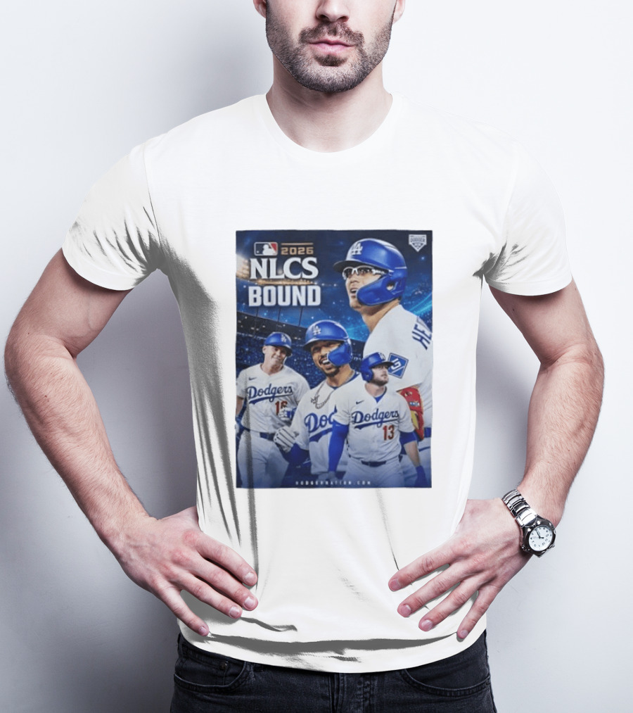 MLB 2026 NLCS Bound Los Angeles Dodgers Baseball Players T-Shirt
