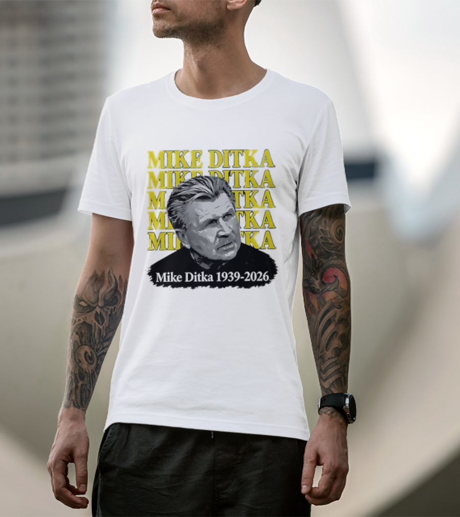 Mike Ditka Da Coach Chicago Bears 1939 2023 In Loving Memory T-Shirt
