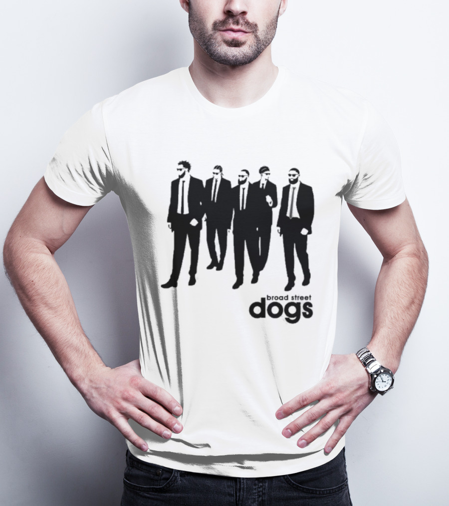 Philadelphia 76ers Broad Street Dogs Reservoir Dogs T-Shirt