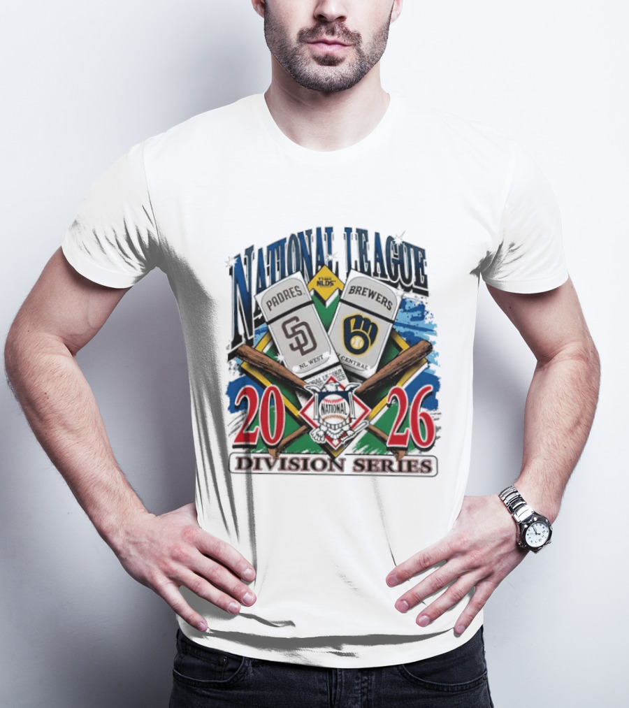 San Diego Padres Vs Milwaukee Brewers 2026 National League Division Series Matchup T-Shirt
