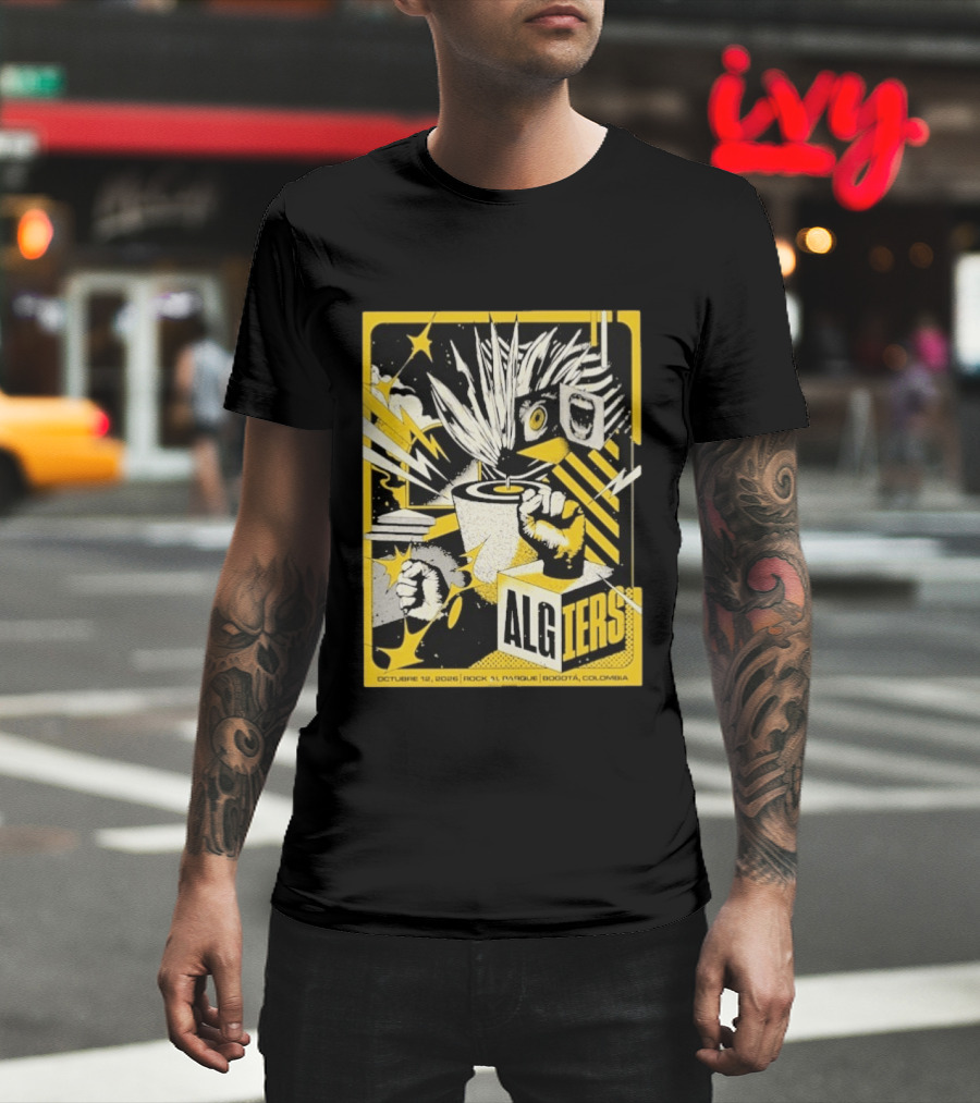 Algiers Live October 12 2026 Rock Al Parque Bogotá Colombia Event T-Shirt