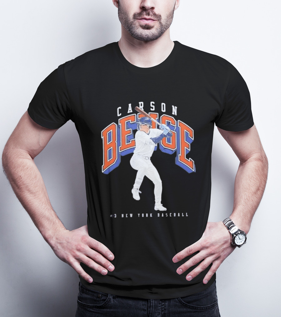 Carson Benge No 3 New York Baseball Mets T-Shirt