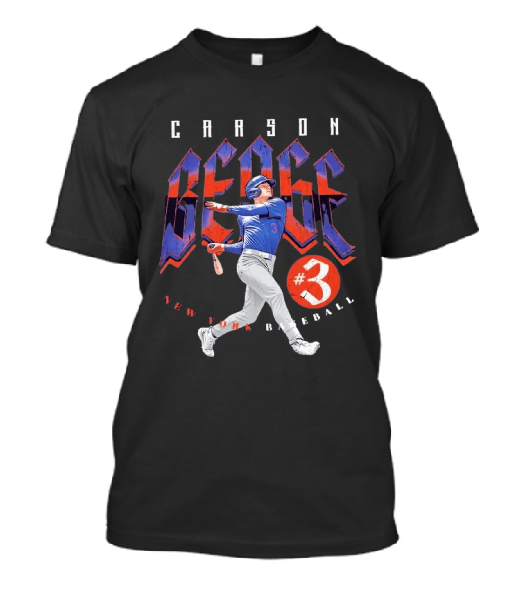Carson Benge #3 New York Baseball T-Shirt