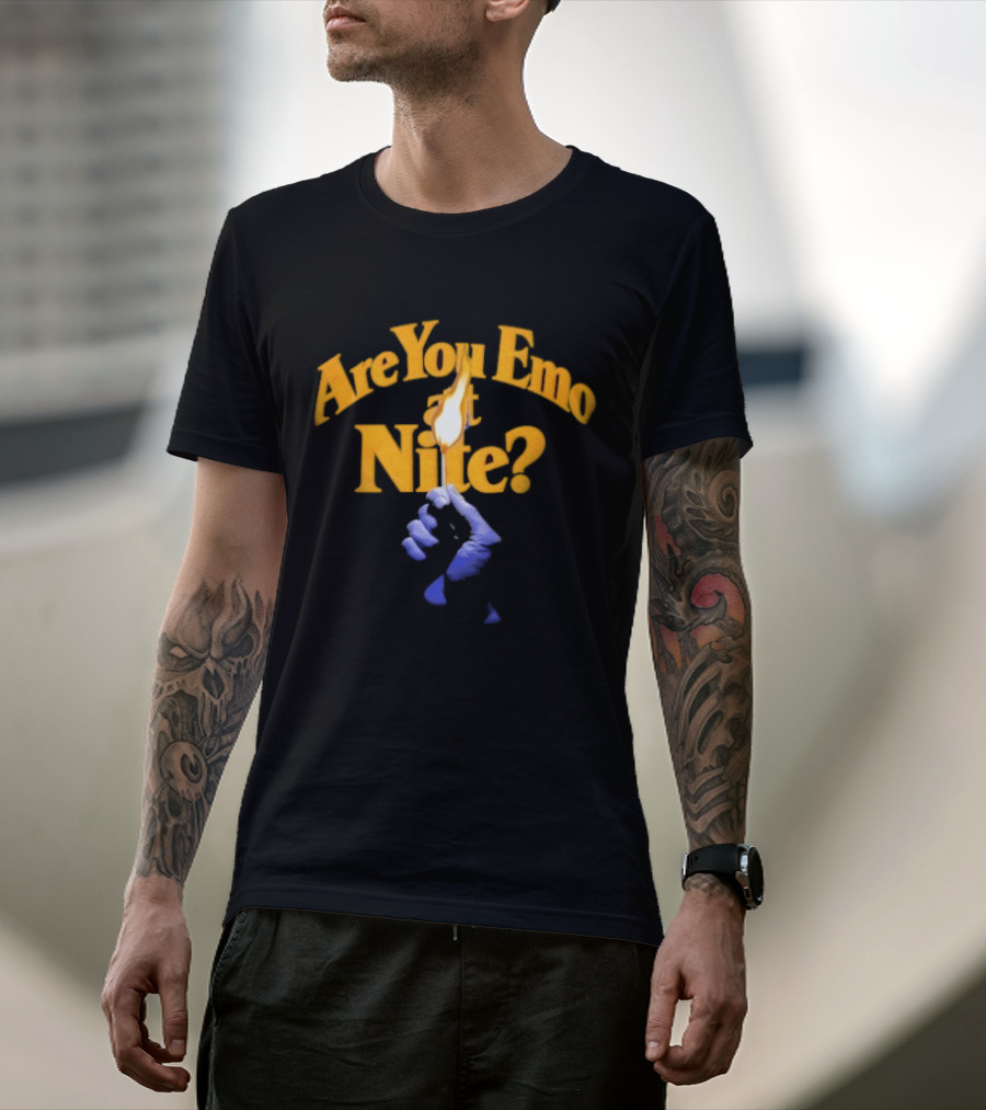 Are You Emo At Nite Hand Flame T-Shirt