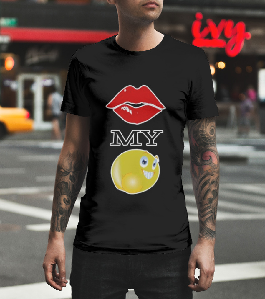 Grimykids Store Kiss My Emoji T-Shirt