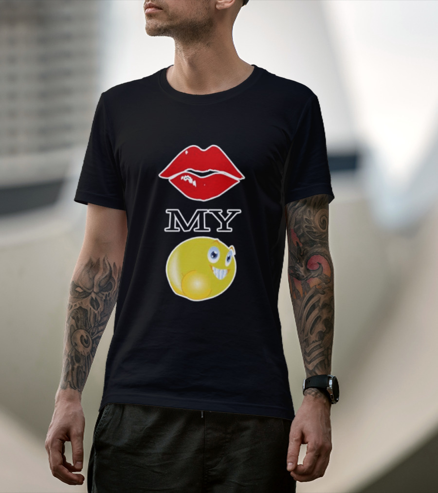 Grimykids Store Kiss My Emoji T-Shirt