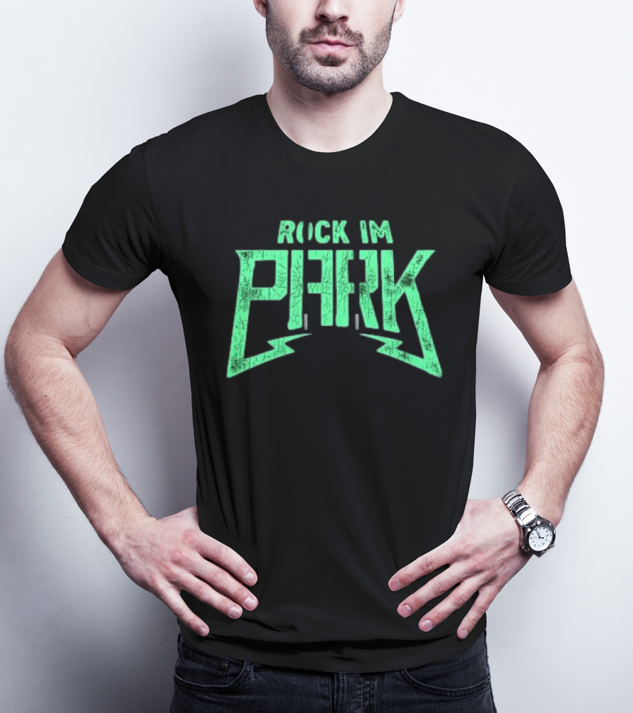 Rock Im Park Festival Merchandise Green Distressed T-Shirt