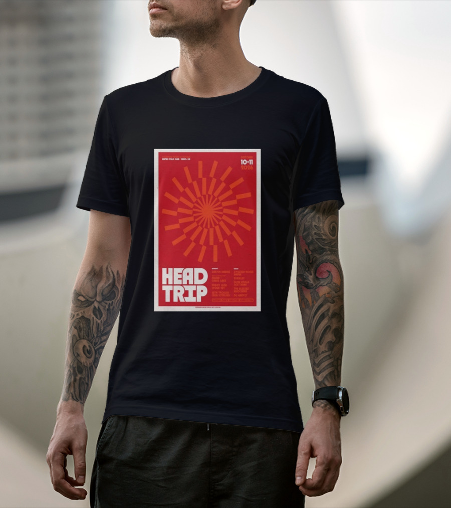 Empire Polo Club Indio CA Head Trip October 10 11 2026 Lineup T-Shirt