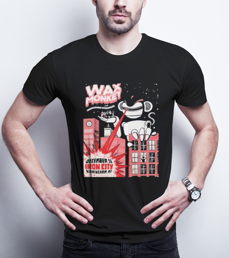 Wax Monkey Iron City Birmingham AL December 18 2026 T-Shirt