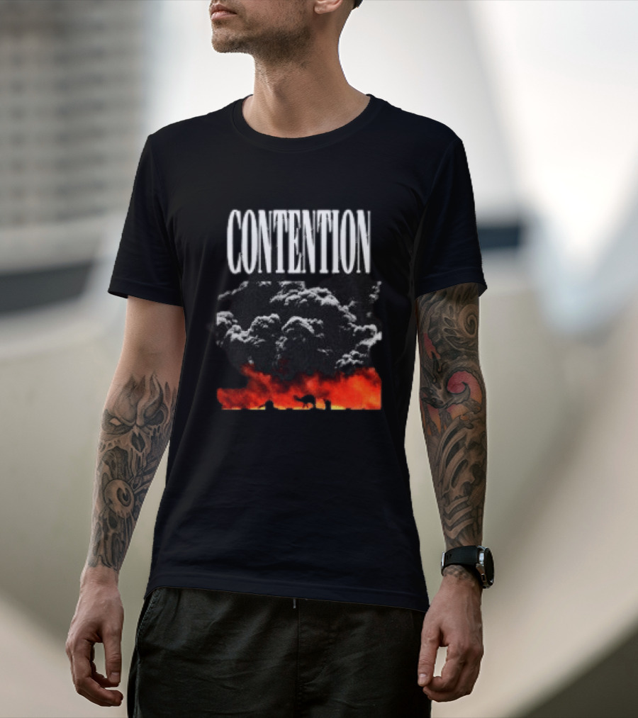 CONTENTION Xcontentionx Store Nuclear Summer Explosive Cloud T-Shirt