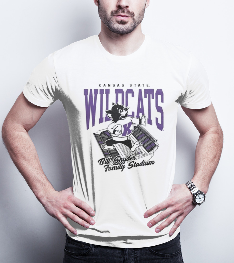 Kansas State Wildcats Bill Snyder Family Stadium Wildcat T-Shirt