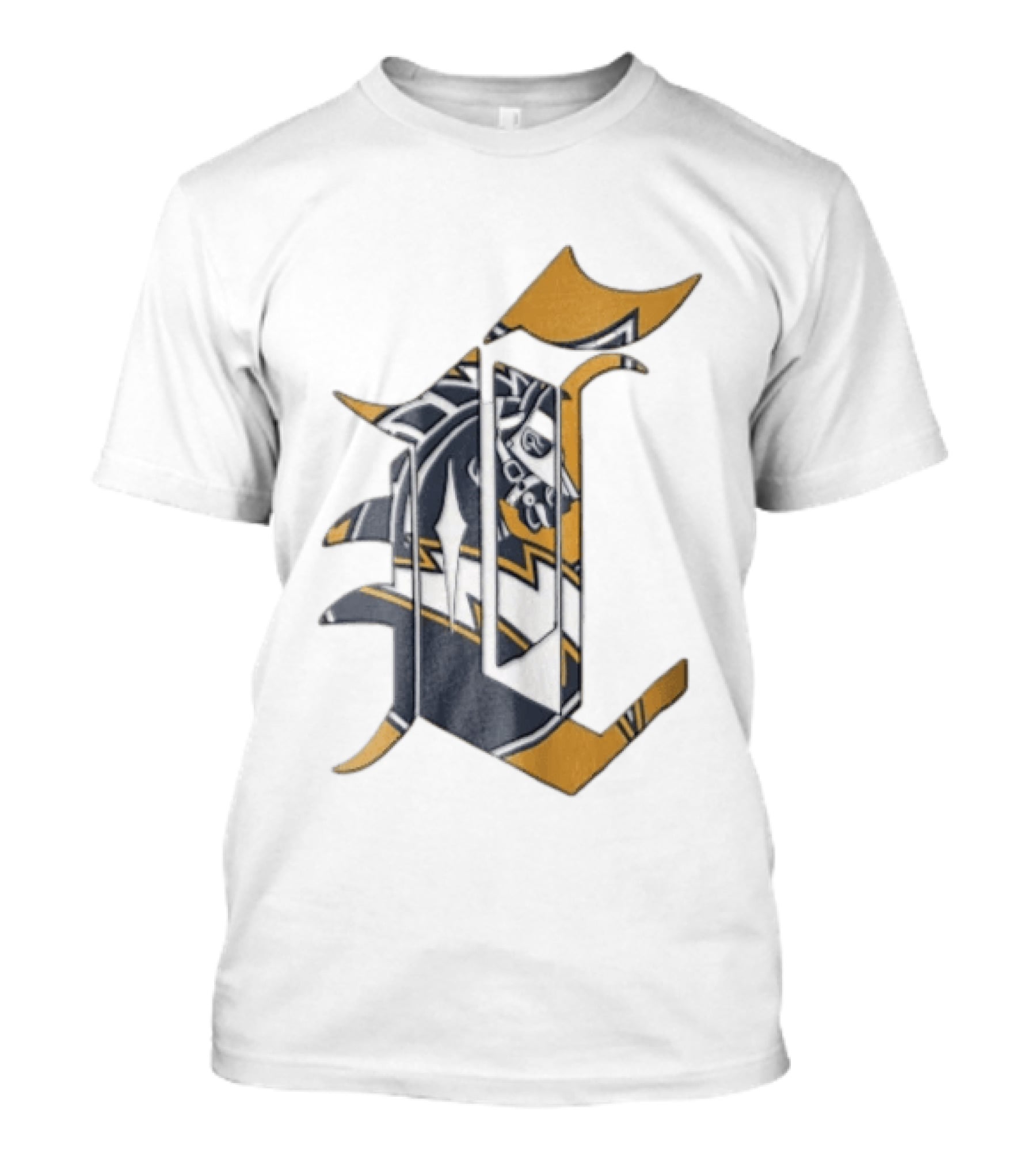 Los Angeles Chargers Old English Letter C Horse Head T-Shirt