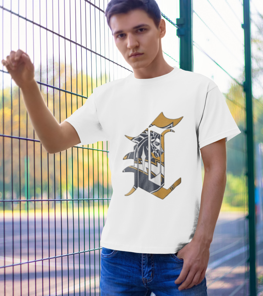 Los Angeles Chargers Old English Letter C Horse Head T-Shirt