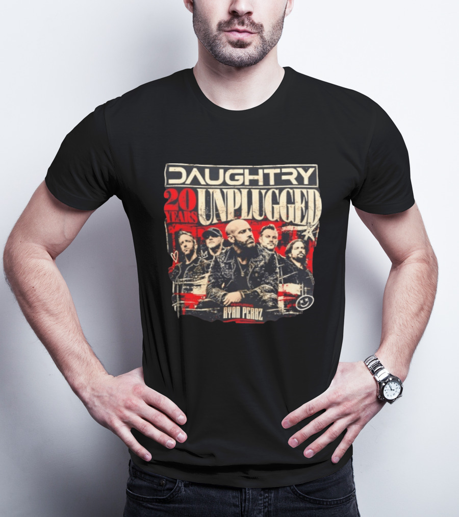 Daughtry Unplugged 20 Years Tour Featuring Ryan Perdz T-Shirt