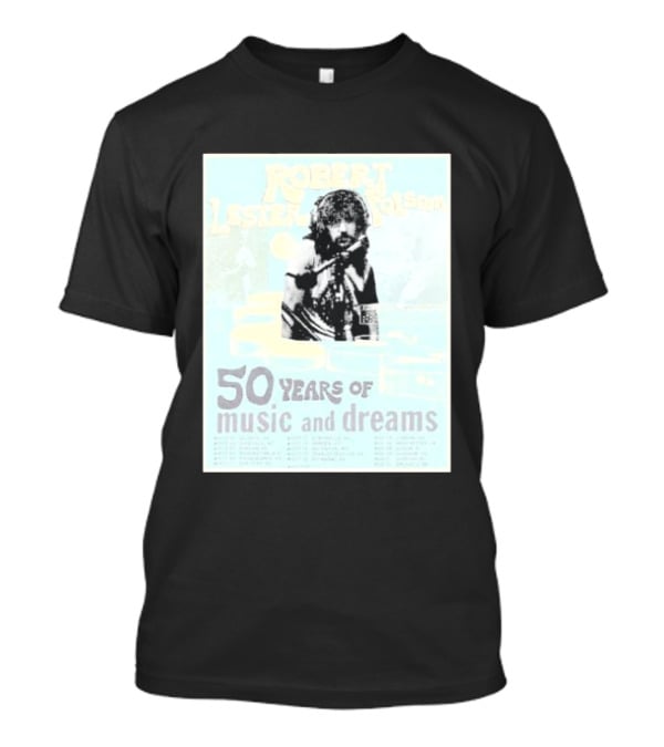 Robert Lester Folsom 50 Years Of Music And Dreams Tour 2026 Atlanta GA To Brussels BE Dates Short Black T-Shirt