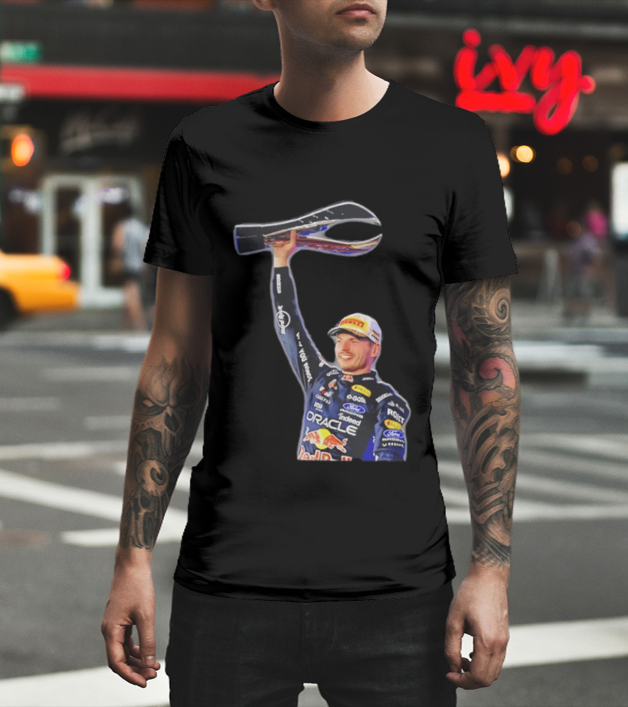 Max Verstappen Oracle Red Bull Racing 2026 Champion Trophy Celebration T-Shirt