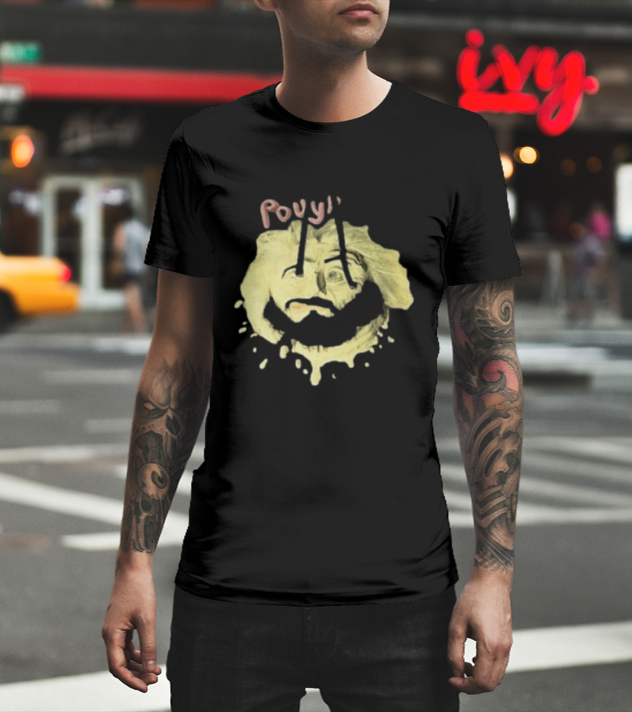 Pouya Clay Melted Smiley Face T-Shirt