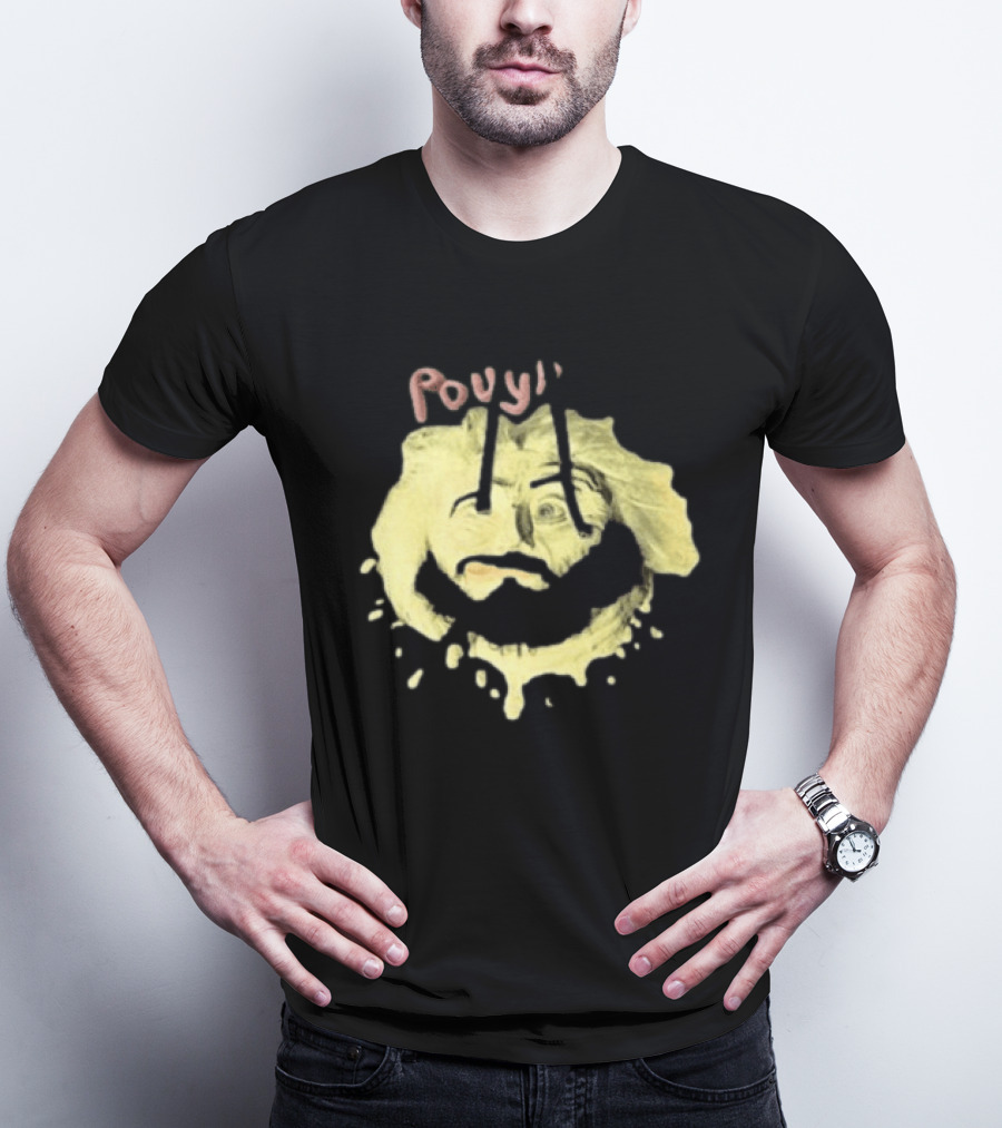 Pouya Clay Melted Smiley Face T-Shirt