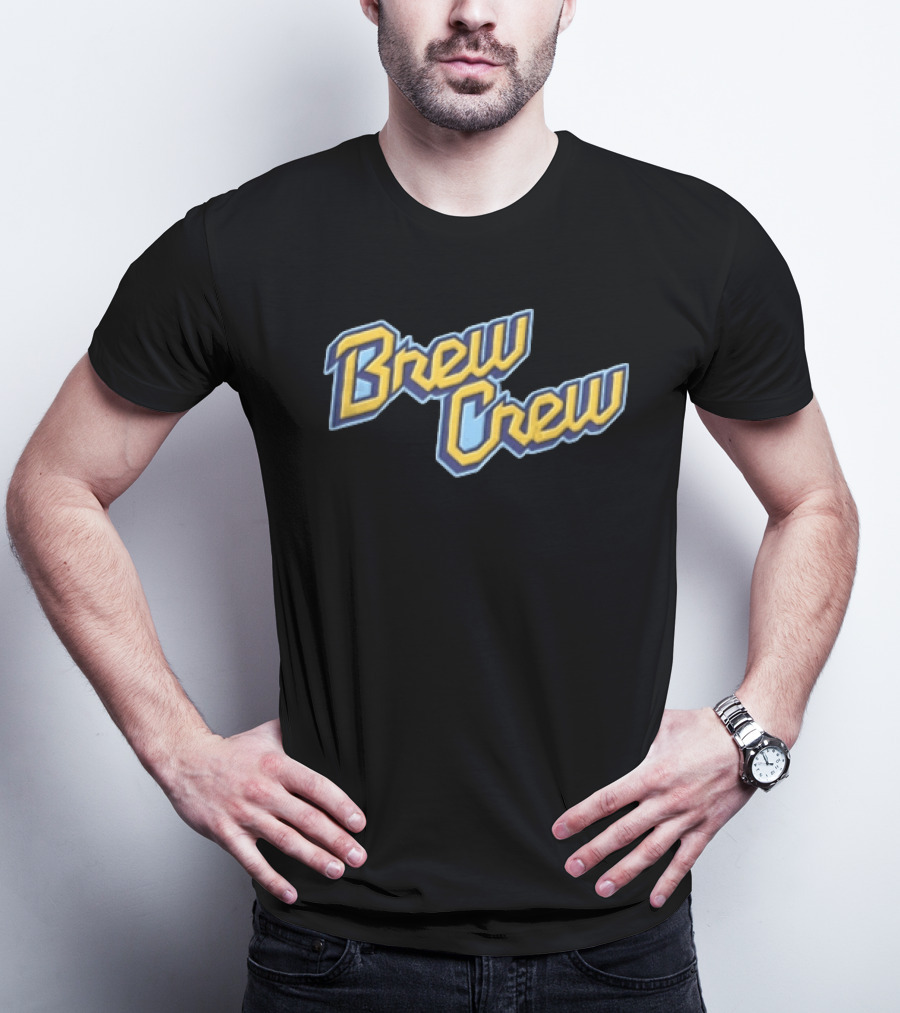 Milwaukee Brewers Brew Crew Yellow Blue T-Shirt