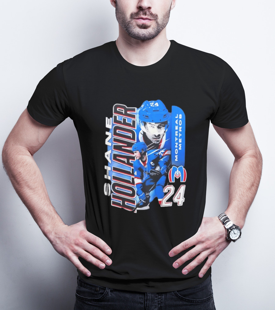 Shane Hollander Montreal Metros 24 Hockey Player Sports T-Shirt
