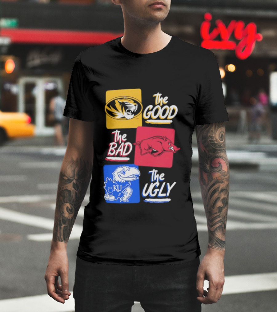 Missouri Tigers The Good The Bad The Ugly Kansas Jayhawks Rivalry T-Shirt