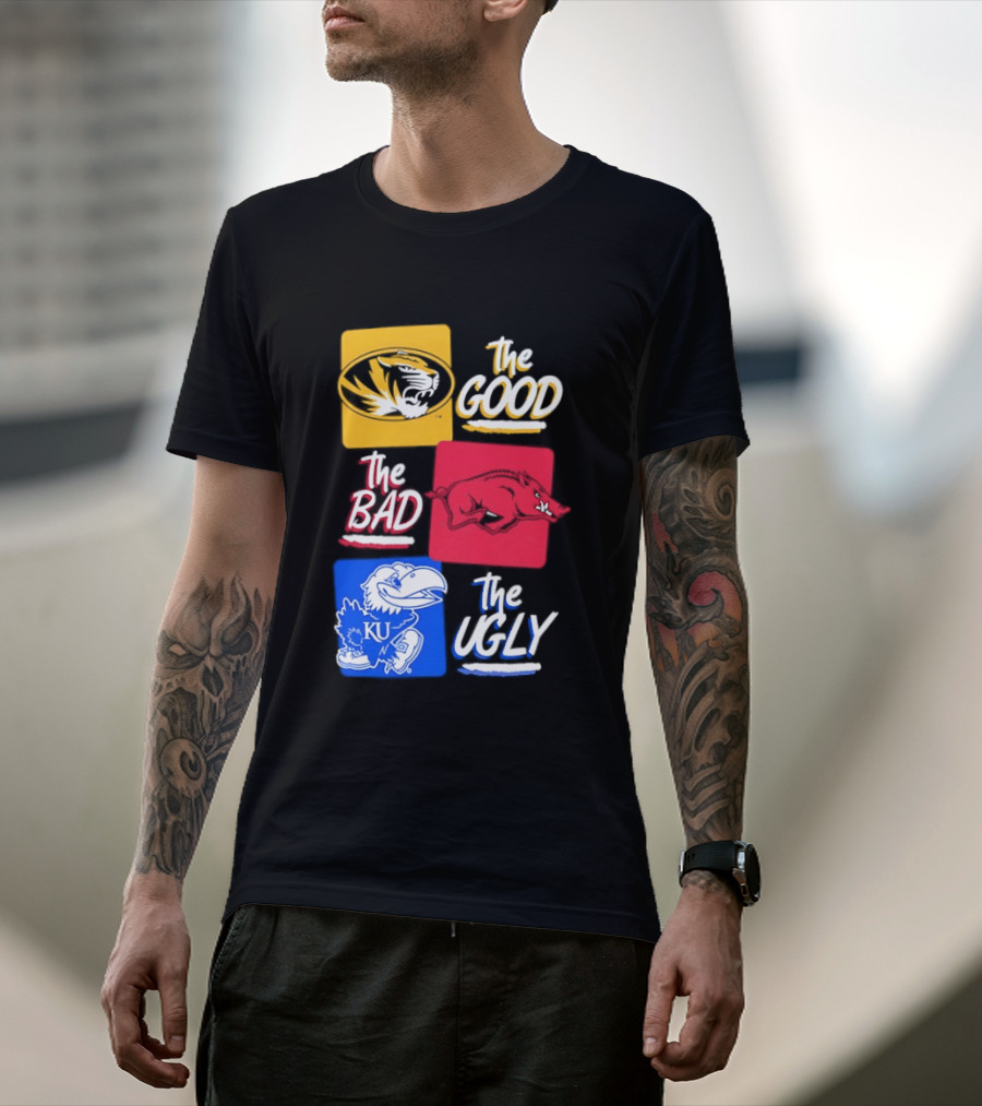 Missouri Tigers The Good The Bad The Ugly Kansas Jayhawks Rivalry T-Shirt