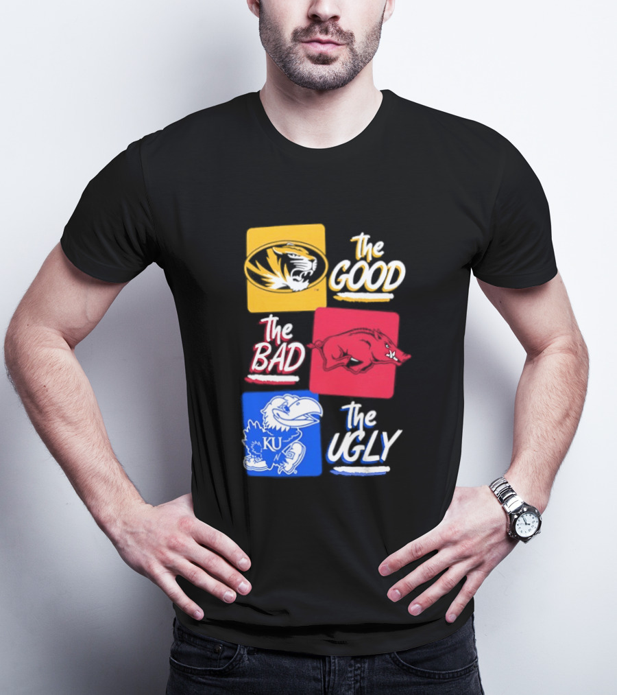 Missouri Tigers The Good The Bad The Ugly Kansas Jayhawks Rivalry T-Shirt