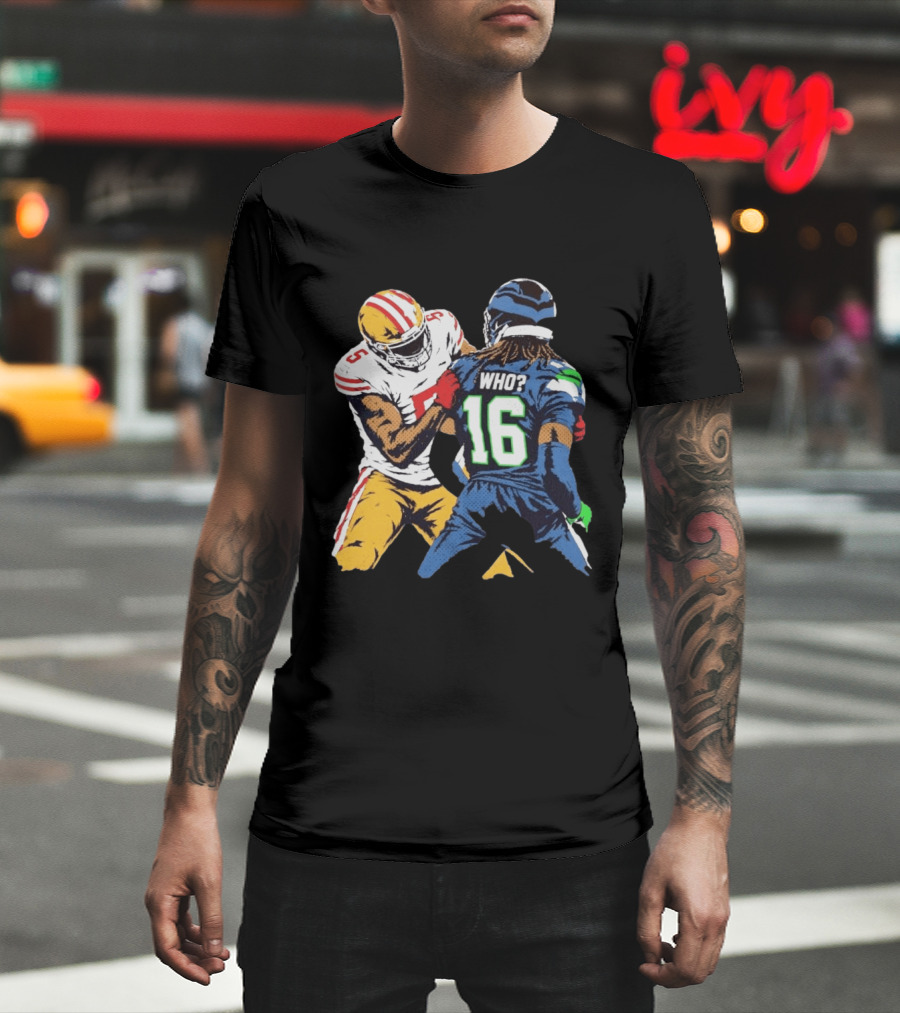New King Who Dis Football 49ers Vs Seahawks Clash T-Shirt