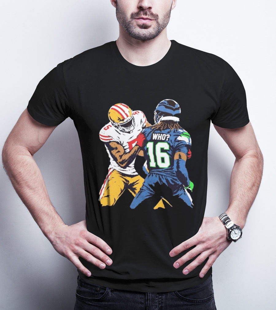 New King Who Dis Football 49ers Vs Seahawks Clash T-Shirt