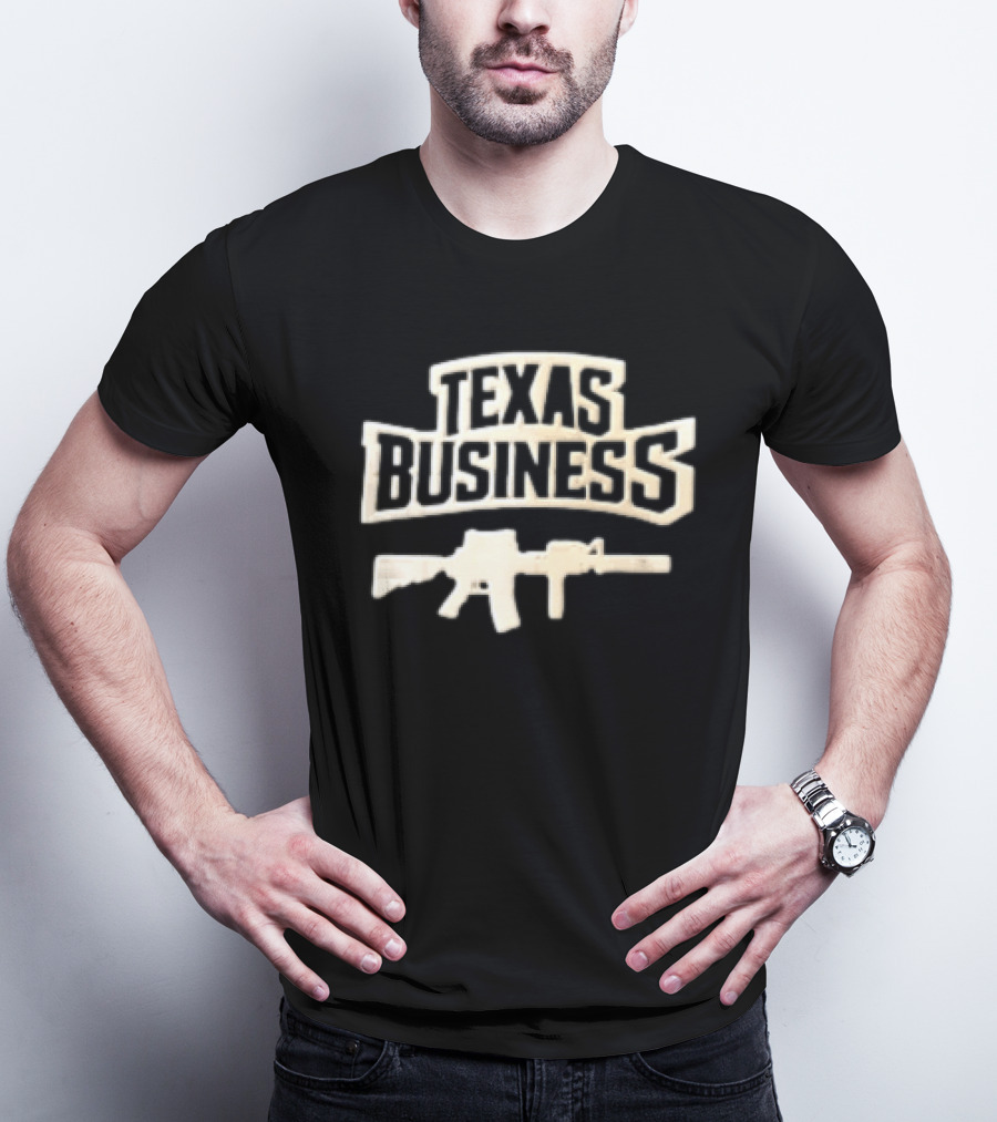 Texas Business Rifle Gun T-Shirt