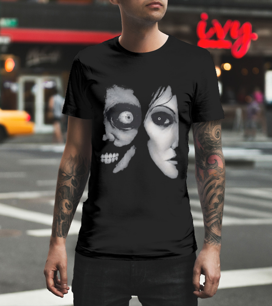 The Painter Halloween 2026 Creepy Face Illusion T-Shirt
