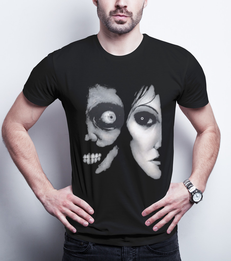 The Painter Halloween 2026 Creepy Face Illusion T-Shirt
