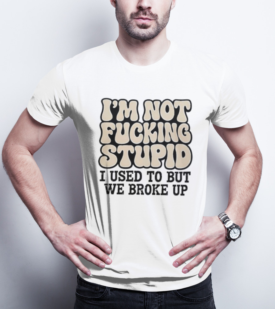 I'm Not Fucking Stupid I Used To But We Broke Up T-Shirt
