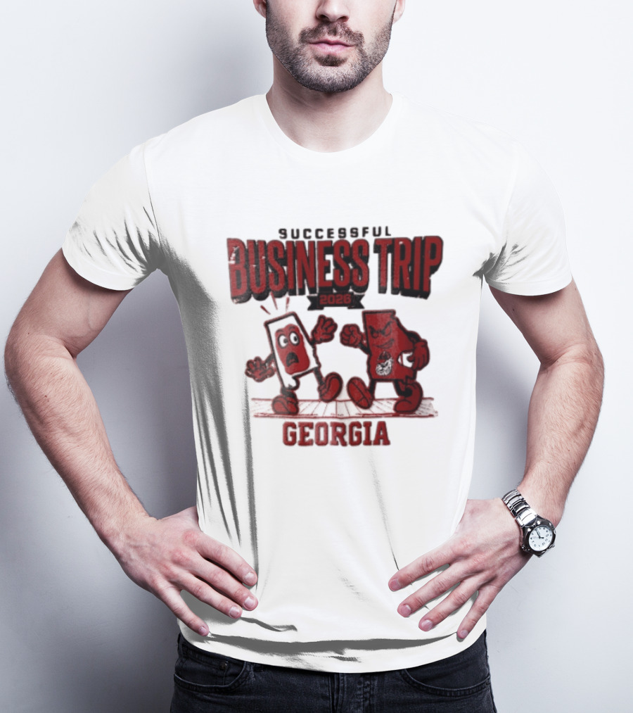 Georgia Bulldogs Successful Business Trip 2026 Football Vs Alabama Crimson Tide T-Shirt