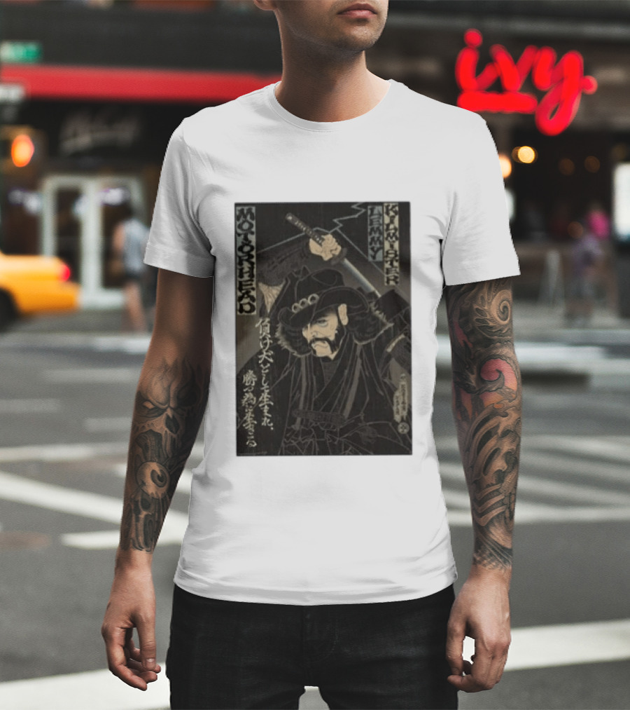 Motorhead Lemmy Kilmister Samurai Japanese T-Shirt