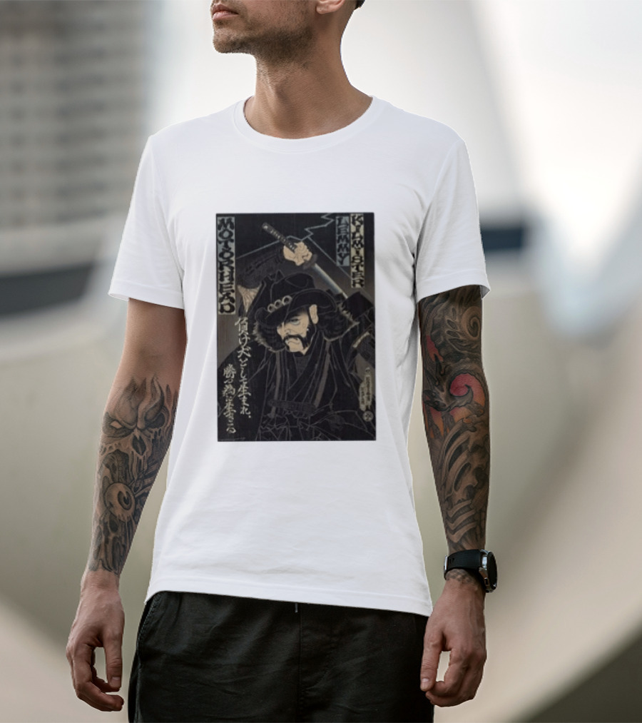 Motorhead Lemmy Kilmister Samurai Japanese T-Shirt