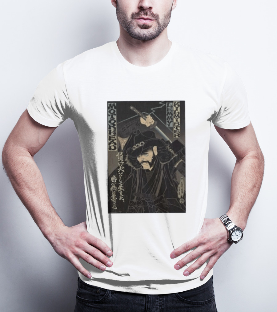 Motorhead Lemmy Kilmister Samurai Japanese T-Shirt
