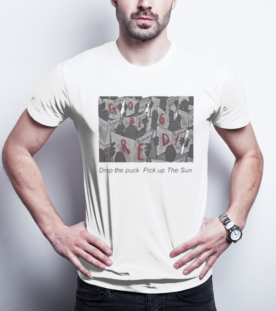 The Cornell Daily Sun Hockey Drop The Puck Pick Up The Sun T-Shirt