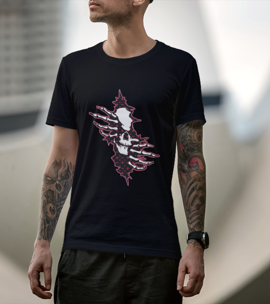Hollowsquad Ripped Skull Patch T-Shirt