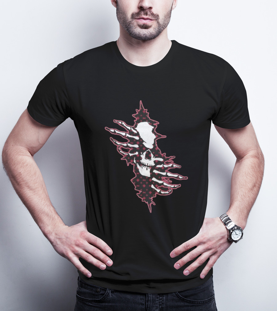 Hollowsquad Ripped Skull Patch T-Shirt