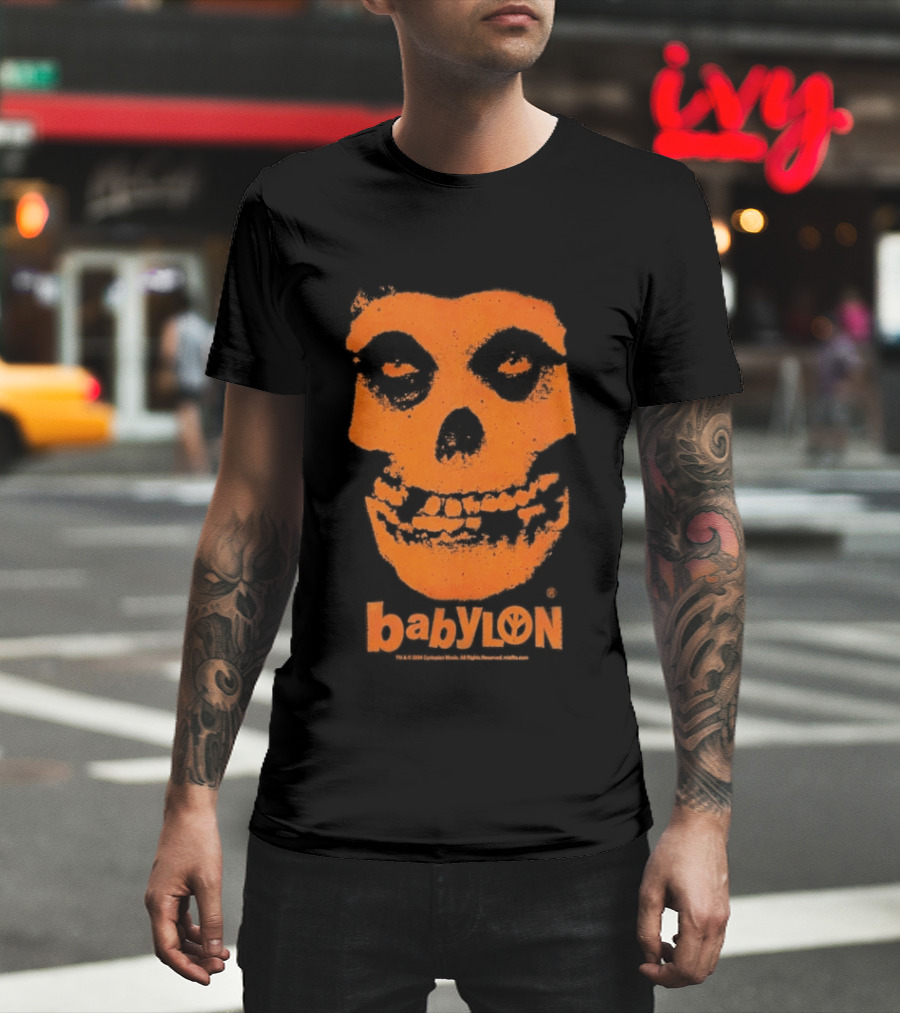 Original Babylon Orange Fiend Skull The Misfits T-Shirt