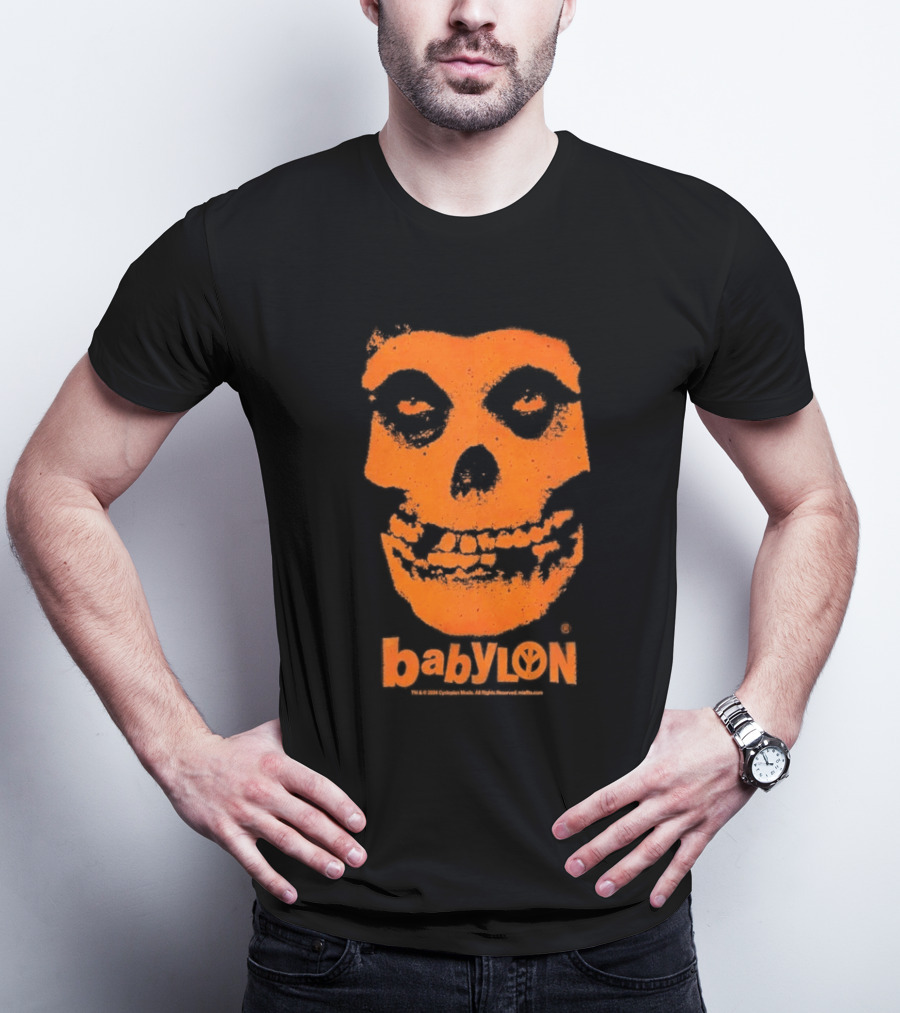 Original Babylon Orange Fiend Skull The Misfits T-Shirt