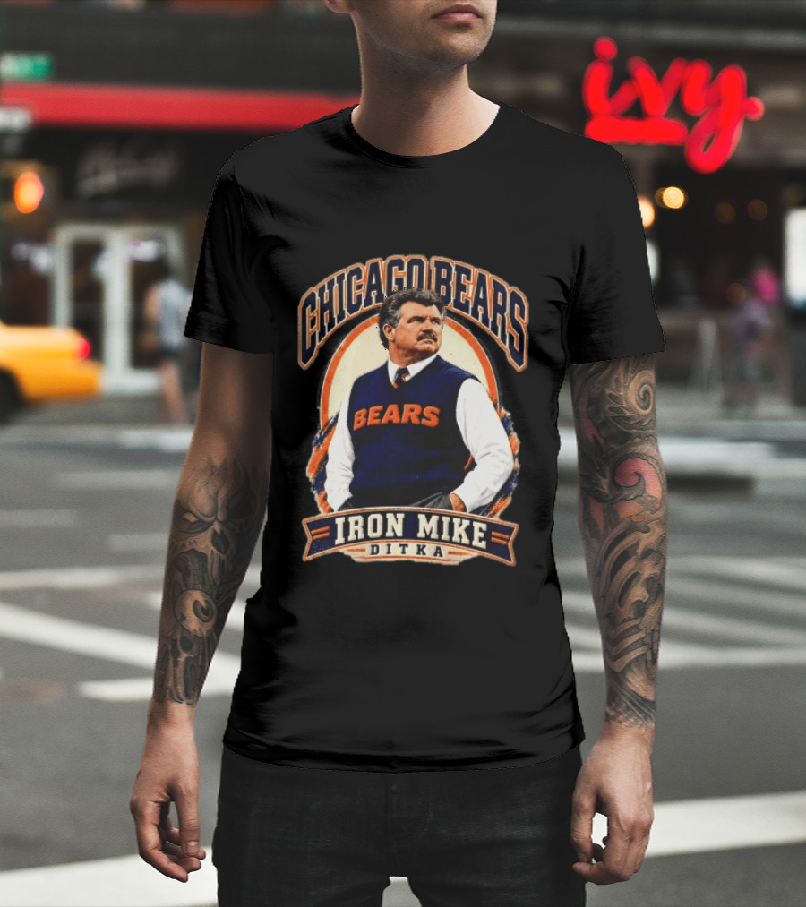 Chicago Bears Iron Mike Ditka NCAA Football T-Shirt