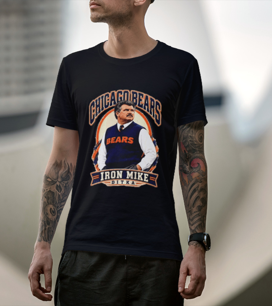Chicago Bears Iron Mike Ditka NCAA Football T-Shirt