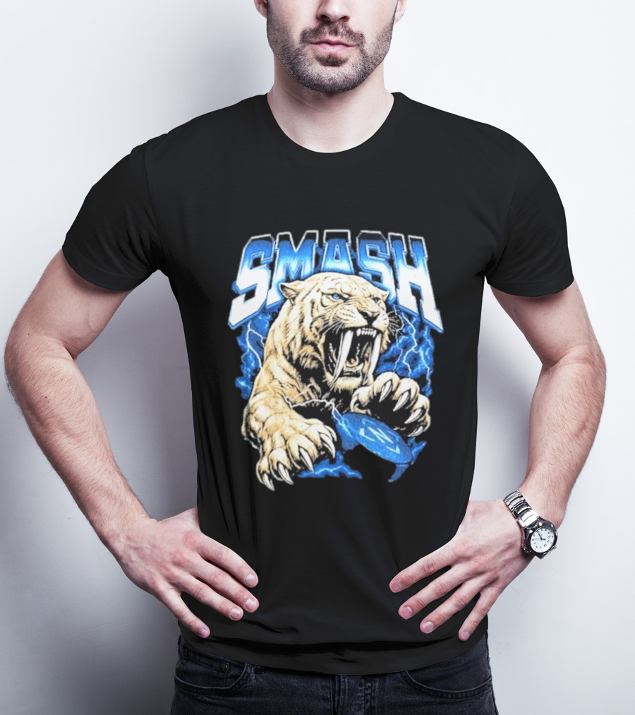 SMASH Predators 2026 Nashville Fierce Tiger Claw Lightning T-Shirt