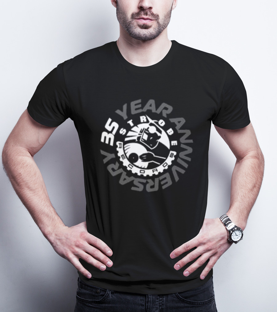 Strobe Records 35 Year Anniversary Vintage Vinyl Celebration T-Shirt