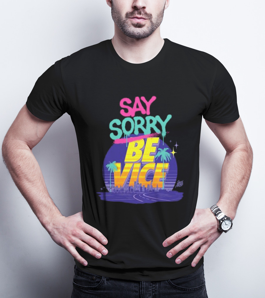Queen Andrea Wynwood Walls Store Say Sorry Be Vice Retro Miami T-Shirt
