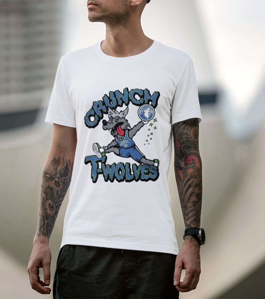Crunch Wolves Wolves 00 Basketball T-Shirt