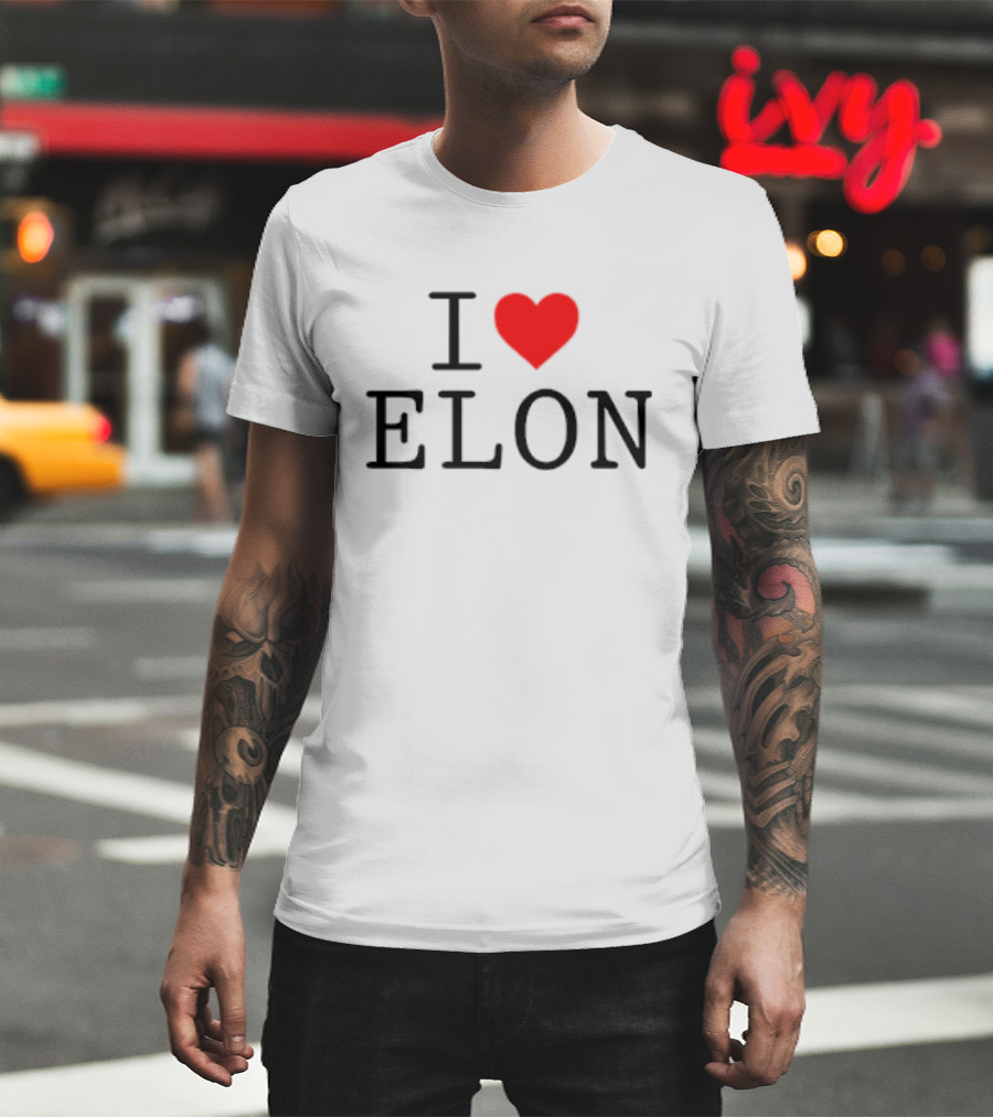I Love Elon Heart T-Shirt
