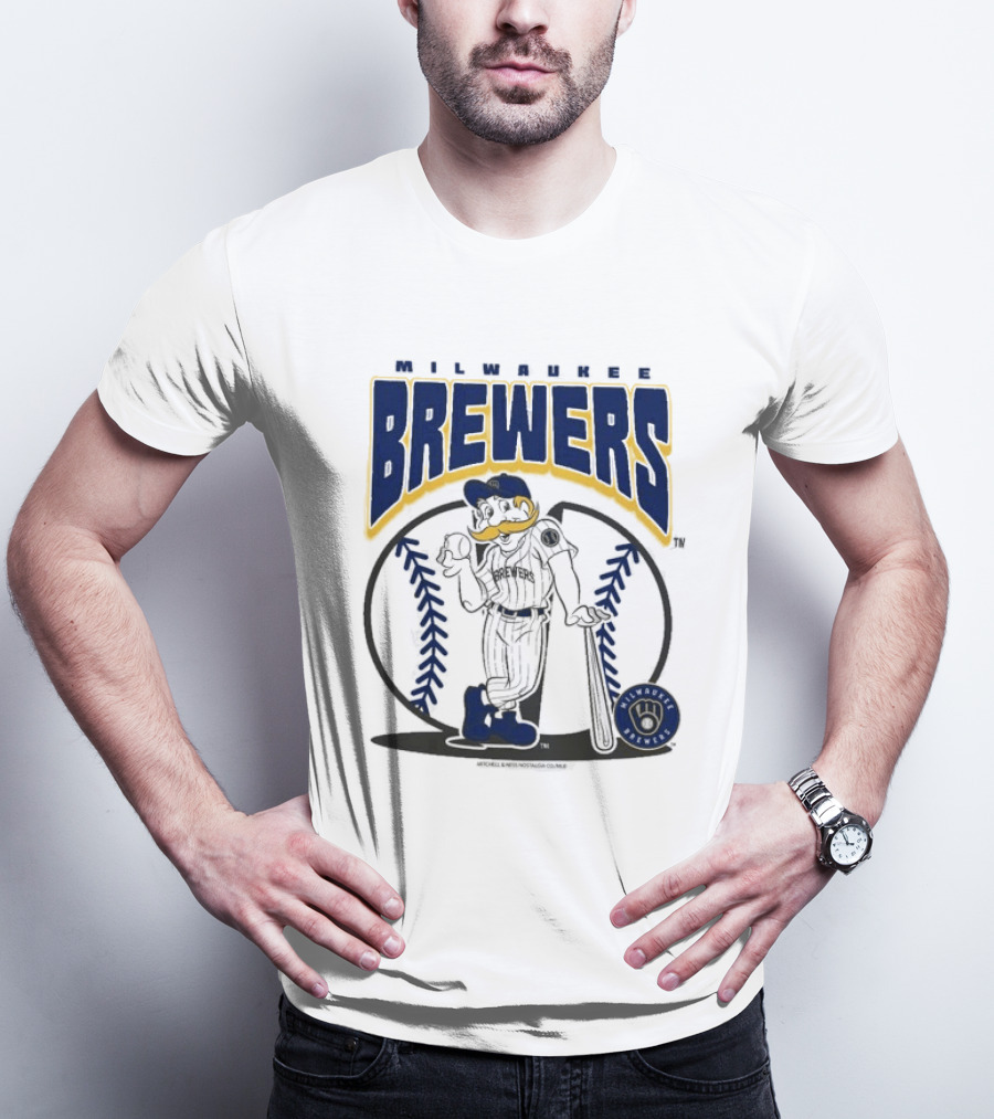 Milwaukee Brewers Retro Baseball Mascot Nostalgia T-Shirt